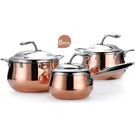Steel Pure Copper Tri Ply Cookware 6 Pcs Set At Best Price In Wuyi