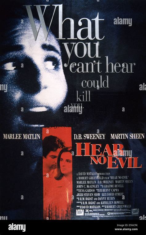 Hear No Evil Marlee Matlin Oben Unten Von Links Db Sweeney