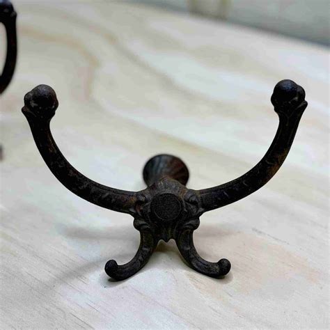 Antique Hall Tree Double Hook Historic House Salvage