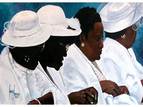 Missionary Sisters Blue Backgrounds Black Women Hats