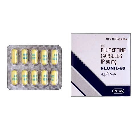 60mg Flunil Fluoxetine Capsule At ₹ 124strip Fluoxetine