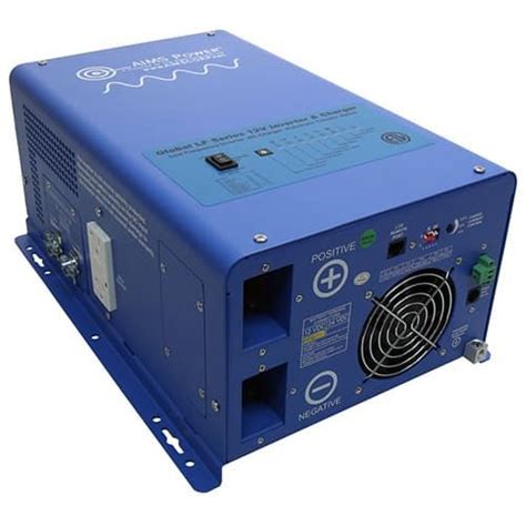 Aims Power Picoglf10w12v120v 1000 Watt Pure Sine Inverter Charger