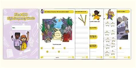 First 100 High Frequency Words Activity Booklet English