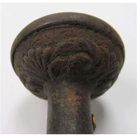 Antique 1890s Romanesque Lockwood Iron Passage Door Knobs Chairish