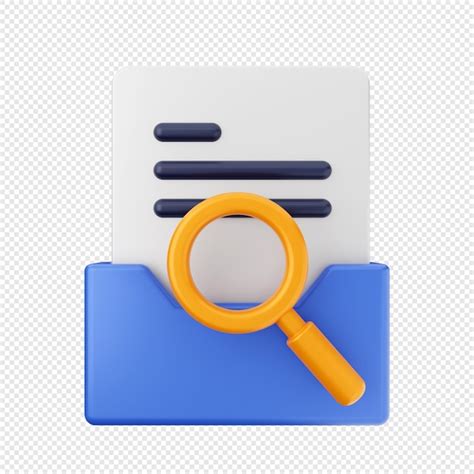 Premium Psd 3d Folder File Data Icon Illustration