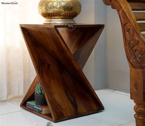 Buy Florin Sheesham Wood Designer Side Table At 27 Off Online Wooden Street