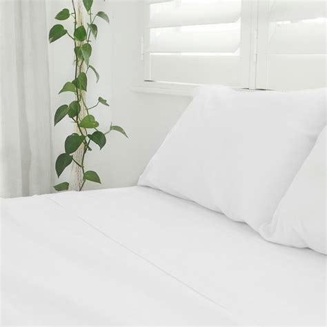 White Flannelette Fitted Sheet Flannelette Sheets