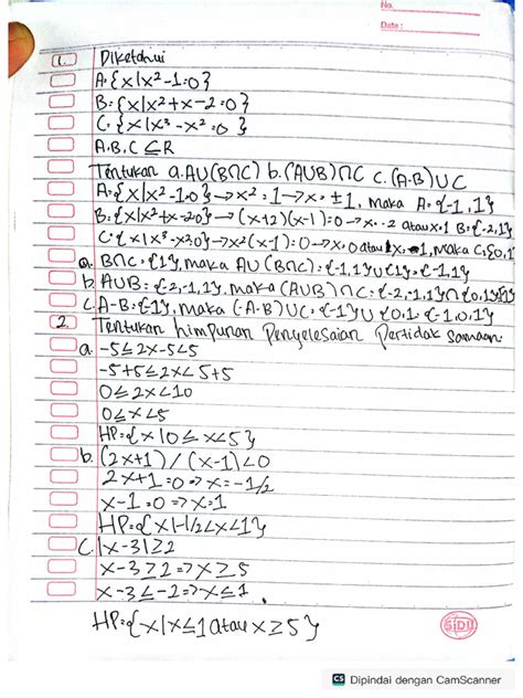 Tugas Kalkulus 1 Pdf