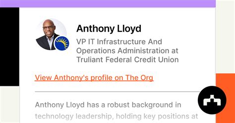 Anthony Lloyd Vp It Infrastructure And Operations Administration At