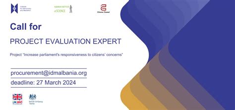 Call For Project Evaluation Expert Idm Albania