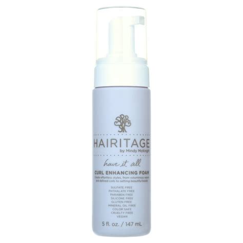 Hairitage Have It All Curl Enhancing Foam Mousse With Quinoa And Rice Hairitage Have It All Curl Enhancing Foam Mousse With Quinoa And Rice