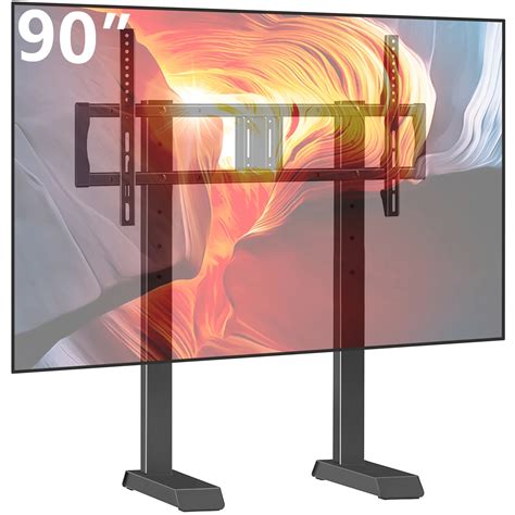 Universal White Tv Legs Tv Stand With 90 Inch Vesa Mount Portable