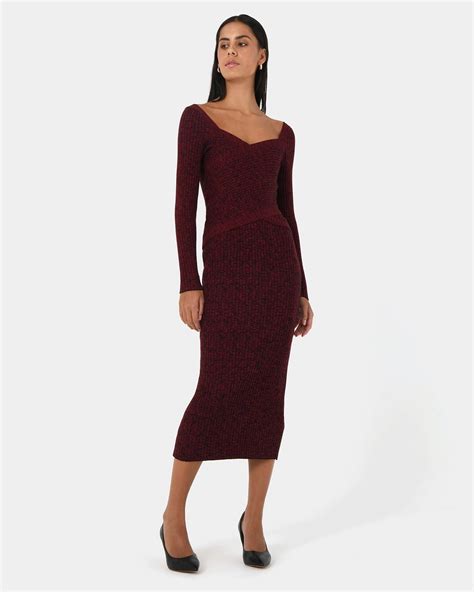 Cienna Knit Skirt Ruby Forcast Forcast Au