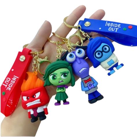 Chaveiro 3d Emborrachado Divertidamente Inside Out Action Figure