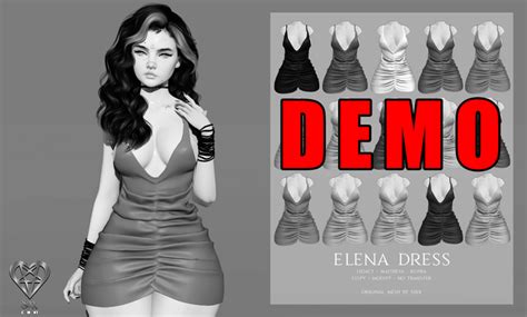 Second Life Marketplace Demo Sixx Elena Dress {demo}