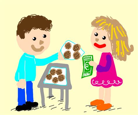 Candy Maker Auctioning A Coconut Drawception