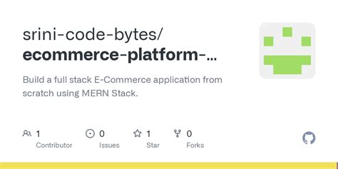 Github Srini Code Bytesecommerce Platform Mern Build A Full Stack E Commerce Application