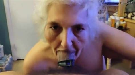 Old Bitch With No Teeth Chewing Brown Cock
