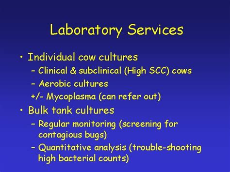 The Mastitis Lab In Private Practice Brenda Moslock