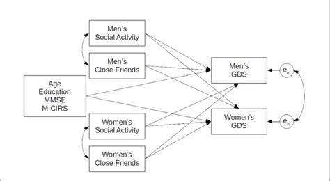Figure E Apim Model Of Social Factors And Physical Health On Depressive