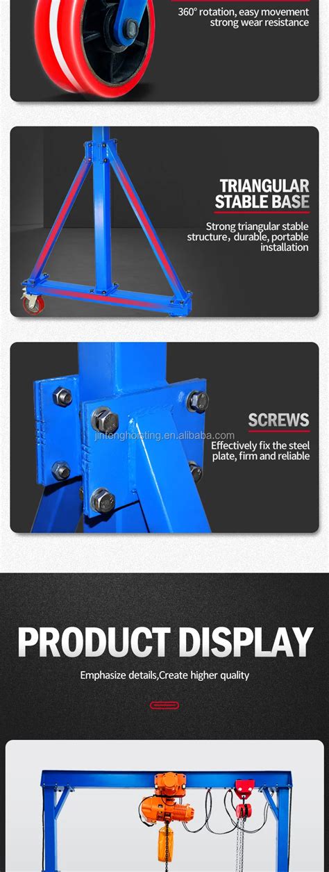 Gantry Cranes 5 Ton Small Gantry Portable Cranes Design Price For Sale
