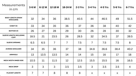 Co Ord Size Chart Themummycollective