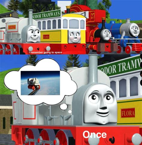 Tttethe Time The Engine Went To Space By Zerneygreenengine28 On Deviantart