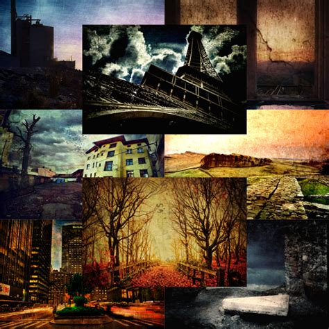 Second Life Marketplace 8 Gothic Industrial Background Set 2