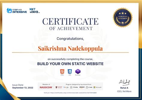 Saikrishna Nadekoppula On Linkedin Ccbp Nxtwave Staticwebsite Coding Html Css Bootstrap