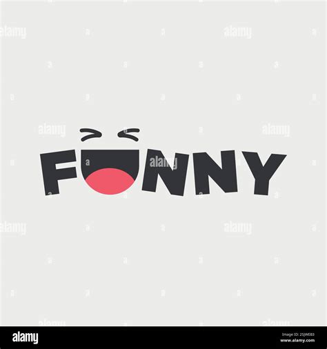 Vector Funny Text Minimal Design Stock Vector Image And Art Alamy