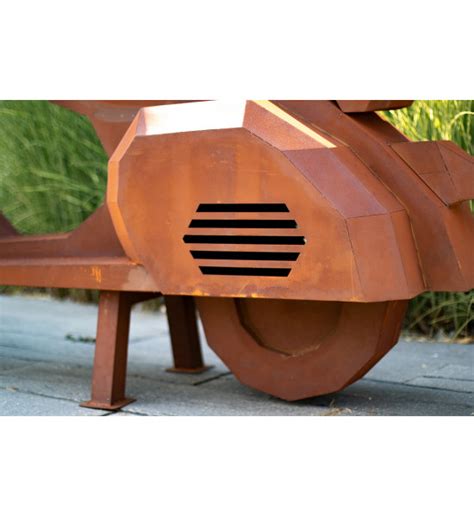 Grill Roller Länge 196 Cm Kleiner Grill Für Vespa Und Roller Liebhaber