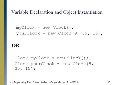 Chapter 8 Userdefined Classes And Adts Java Programming
