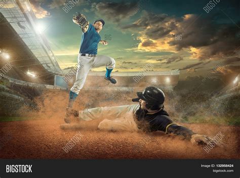 Baseball Players Image And Photo Free Trial Bigstock