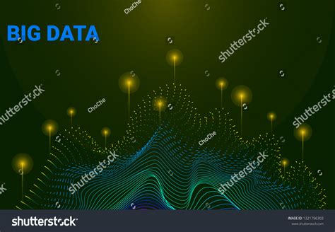 Big Data Visualization Business Analytical Presentation เวกเตอร์สต็อก ปลอดค่าลิขสิทธิ์