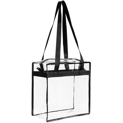 Clear Stadium Approved Clear Tote Bag With Zipper Closure