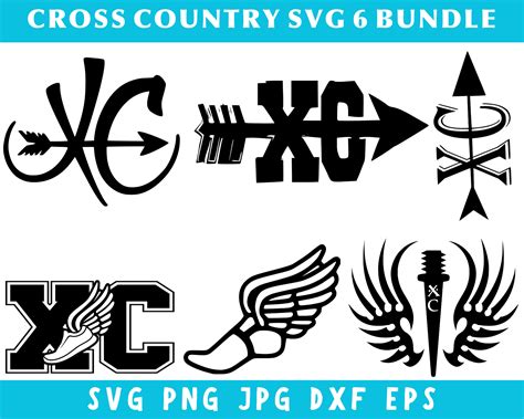 Cross Country Svg Bundle Cross Country Logo Svg For Shirts