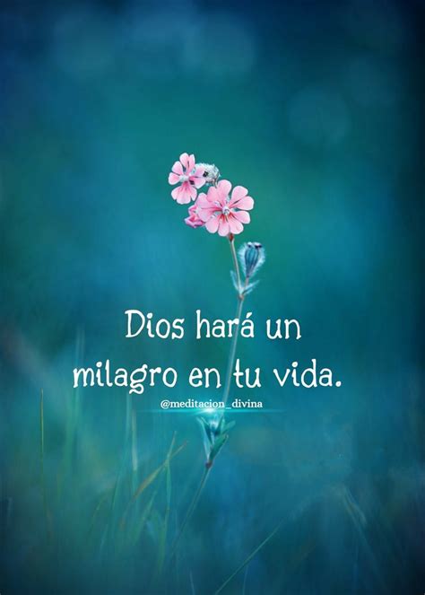 Dios Hará Un Milagro En Tu Vida Frases Cristianas Meditacion