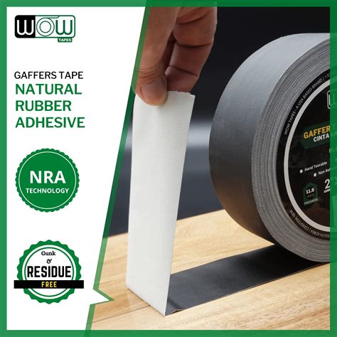 Wow Gaffers Tape 2 Inch Black 50 Yards Residue Free Non Reflective