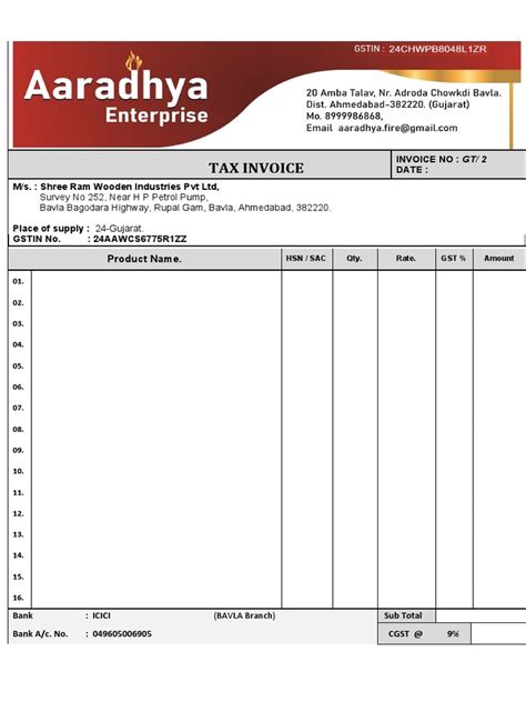 Gst Invoice Format No 23 Pdf Public Finance Economies