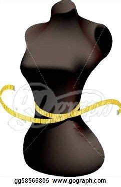 Vector Art Mannequin And Measuring Tape Eps Clipart Gg58566805