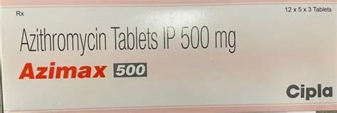 Azimax 500 Mg Tablet At ₹ 7916strip Of 3 Tablets Azithromycin