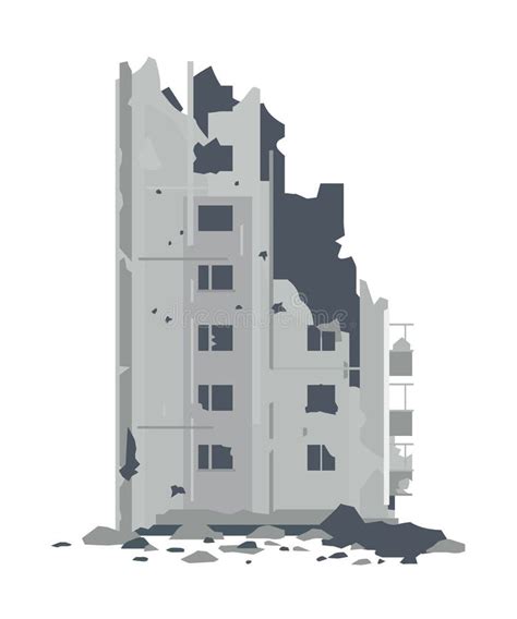 Edificio Destruido Ilustración Del Vector Ilustración De Seguro 34382095
