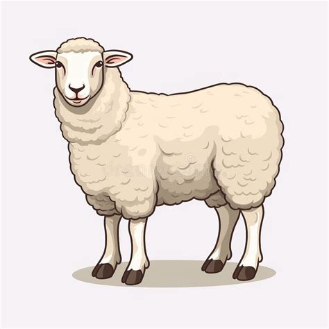 Sheep Vector Illustration Stock Illustration Illustration Of Meadow