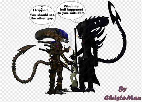 Xenomorph Vs Predator Drawing