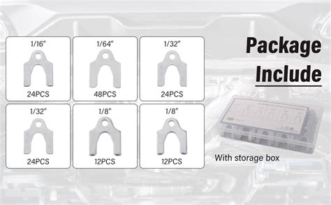 144 Pcs Auto Alignment Body Shims 116 164 132 18