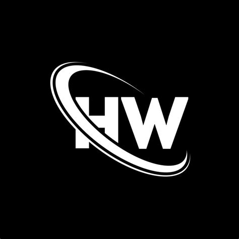 Hw Logo H W Design White Hw Letter Hw Letter Logo Design Initial