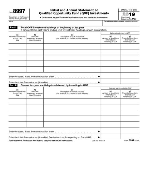 Irs Form 8997 2019 Fill Out Sign Online And Download Fillable Pdf