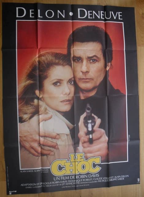 Le Choc Alain Delon Catherine Deneuve Affiche Cinema 160x120 Cm