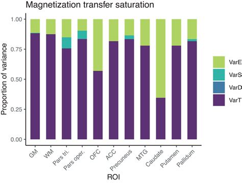 Distribution Of Magnitudes Of Sources Of Variance For Magnetization