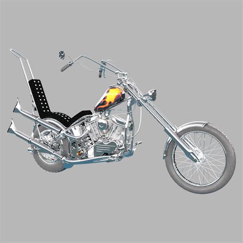 Chopper 3d Model 1 Unknown Lwo 3ds Obj Blend Free3d